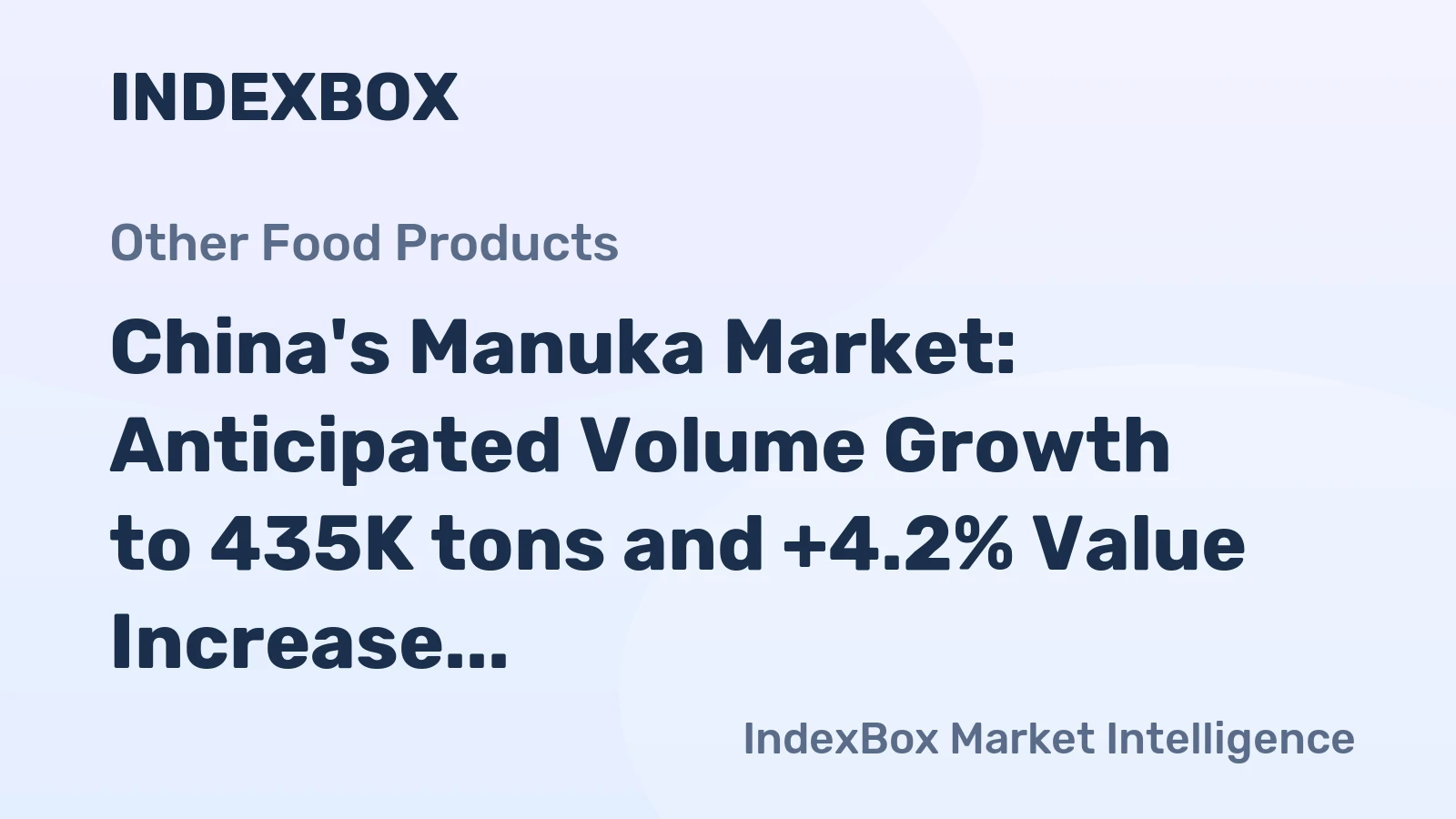 China's Manuka Market: Anticipated Volume Growth to 435K tons and +4.2% Value Increase to $855M by 2035