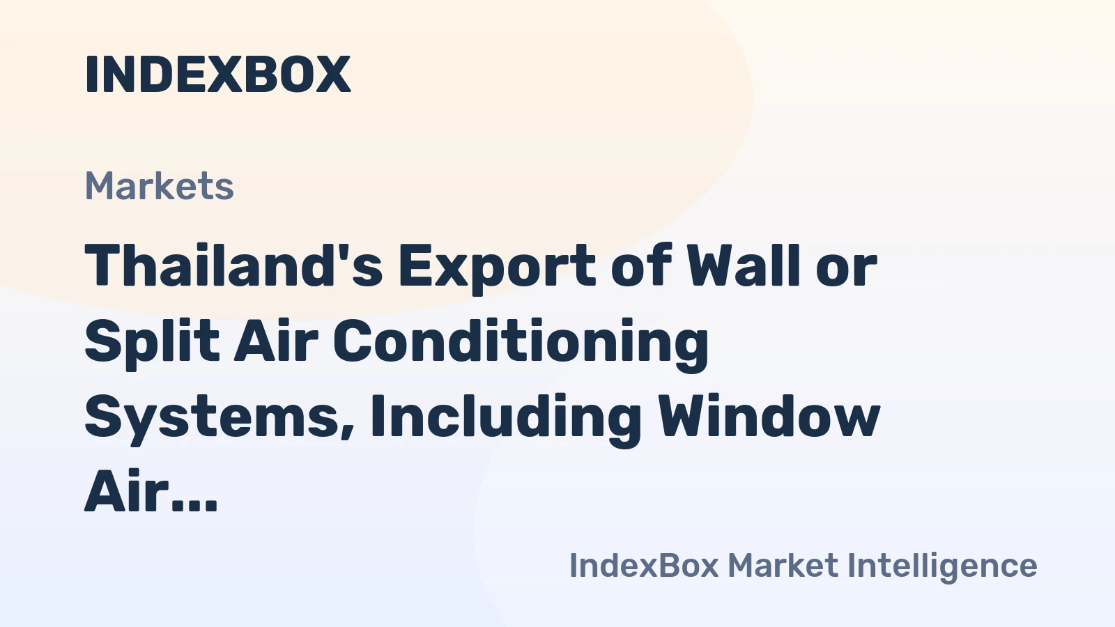 Thailand's Export of Wall or Split Air Conditioning Systems, Including Window Air Conditioning Systems, Decreases 17% to $4.2 Billion in 2024.