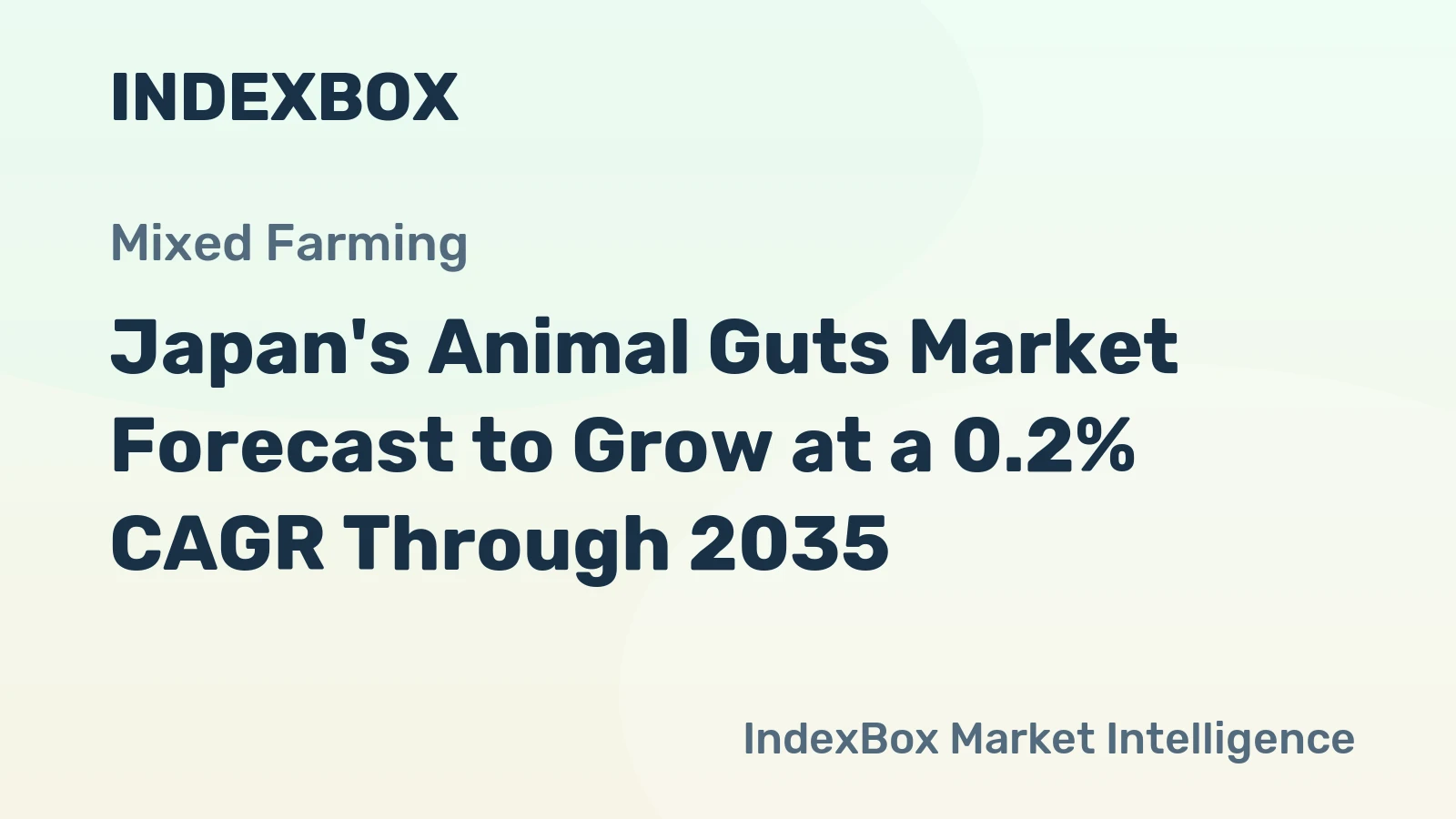 Japan's Animal Guts Market Forecast to Grow at a 0.2% CAGR Through 2035
