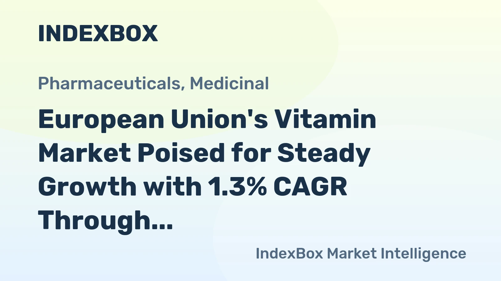 European Union's Vitamin Market Poised for Steady Growth with 1.3% CAGR Through 2035