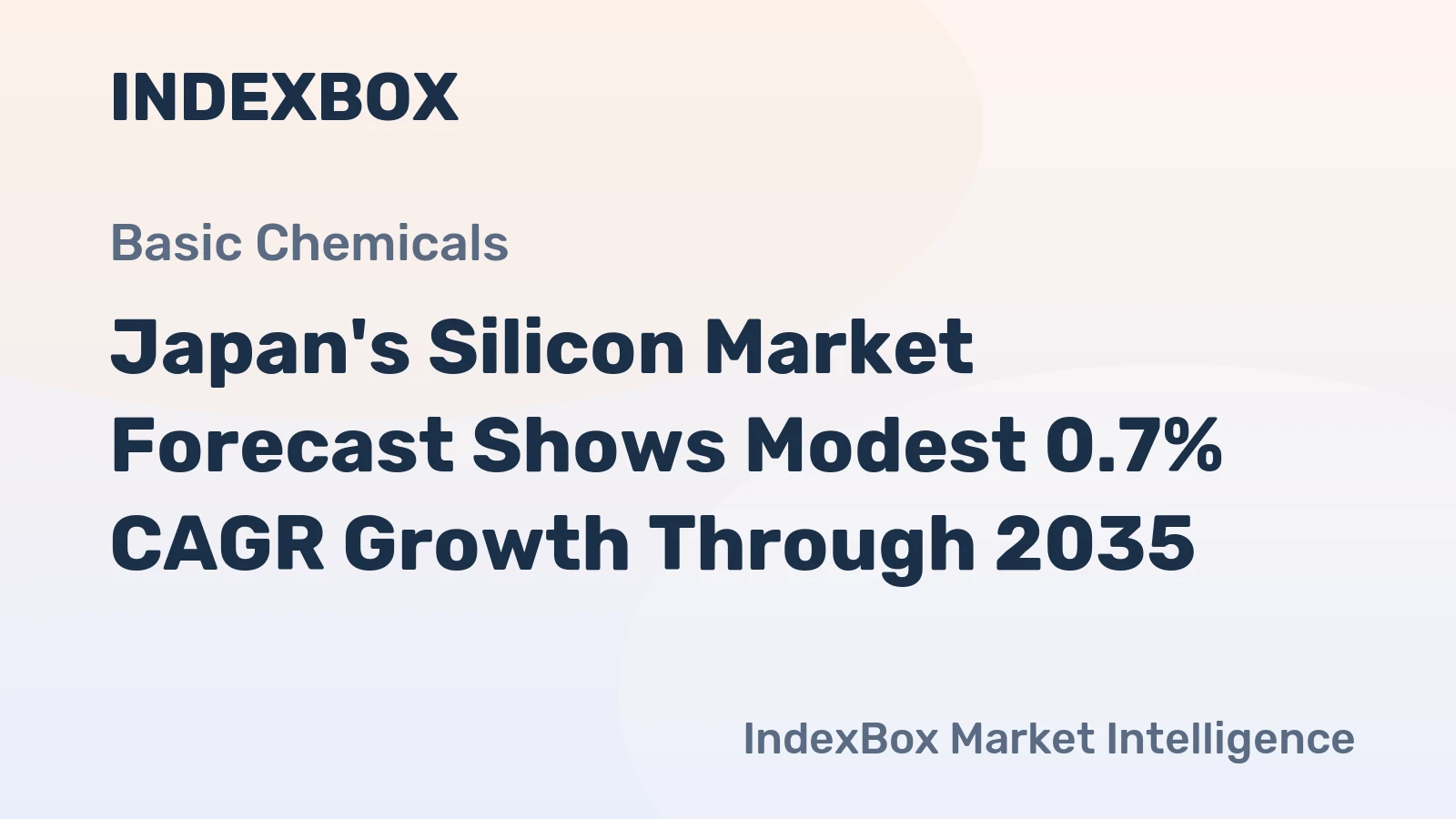 Japan's Silicon Market Forecast Shows Modest 0.7% CAGR Growth Through 2035