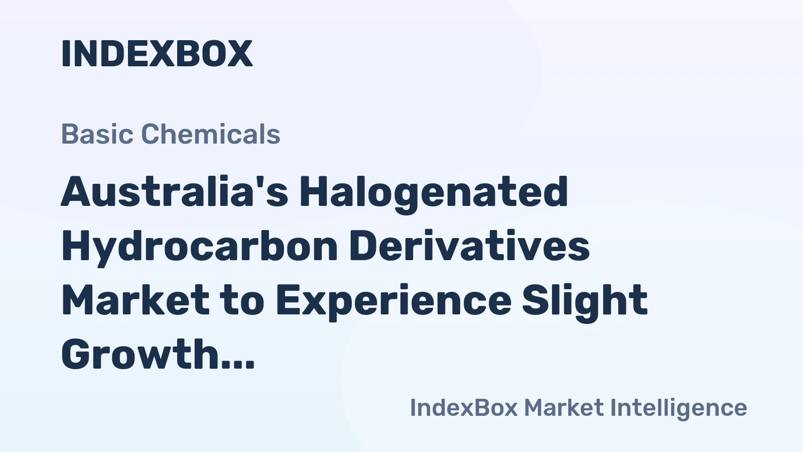 Australia's Halogenated Hydrocarbon Derivatives Market to Experience Slight Growth with +0.1% CAGR from 2024 to 2035