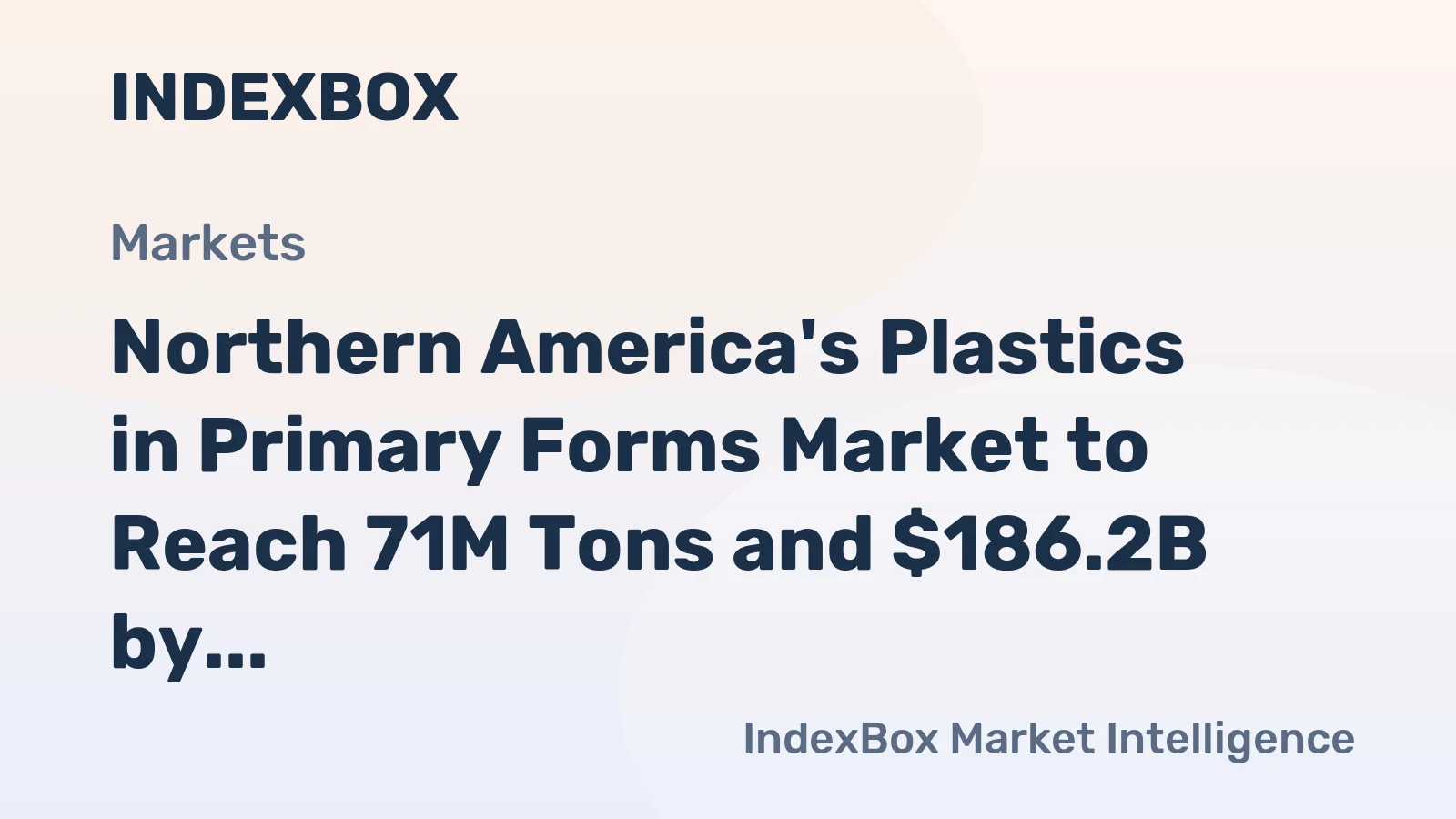 Northern America's Plastics in Primary Forms Market to Reach 71M Tons and $186.2B by 2035