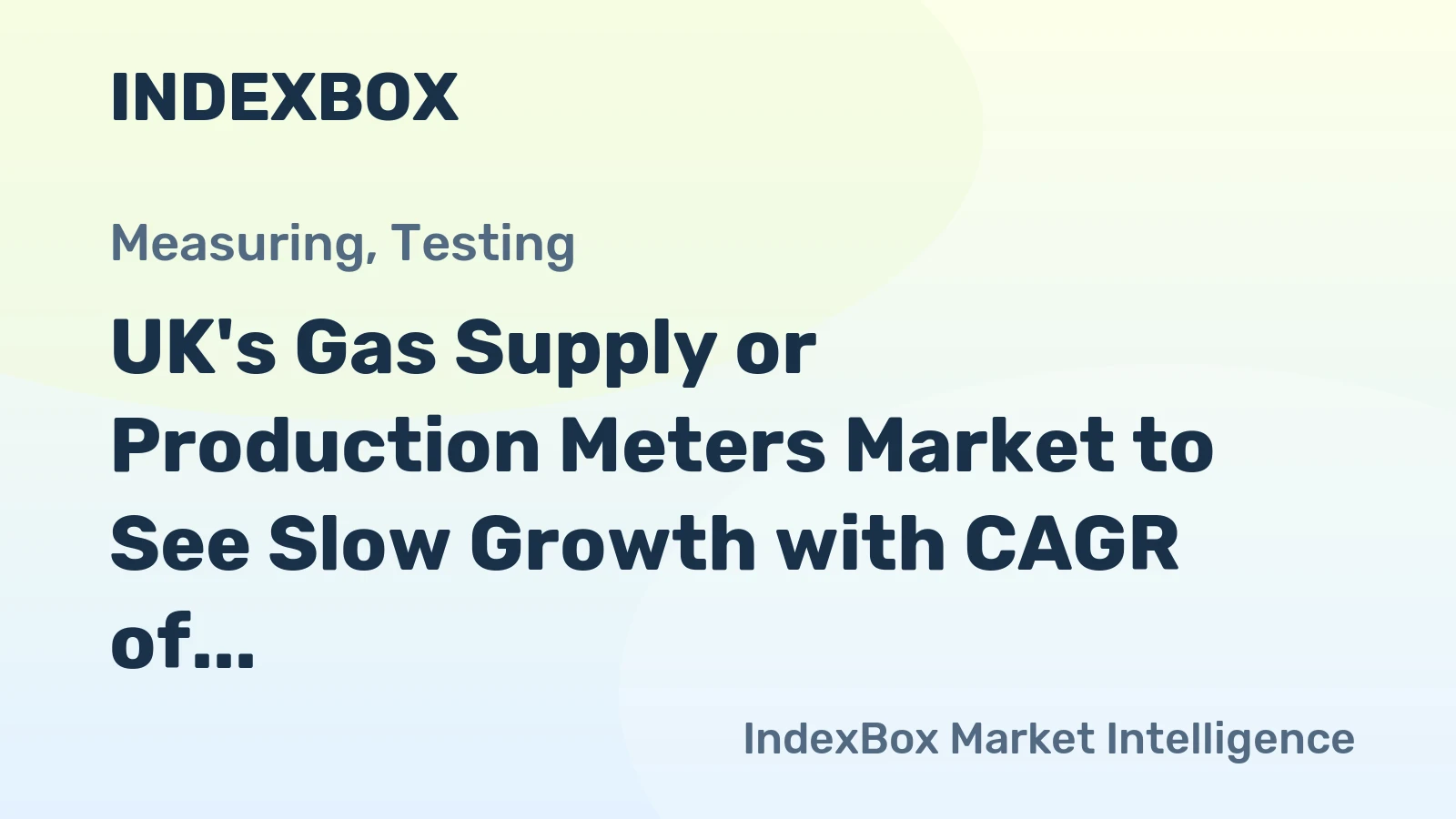 UK's Gas Supply or Production Meters Market to See Slow Growth with CAGR of +0.3% by 2035