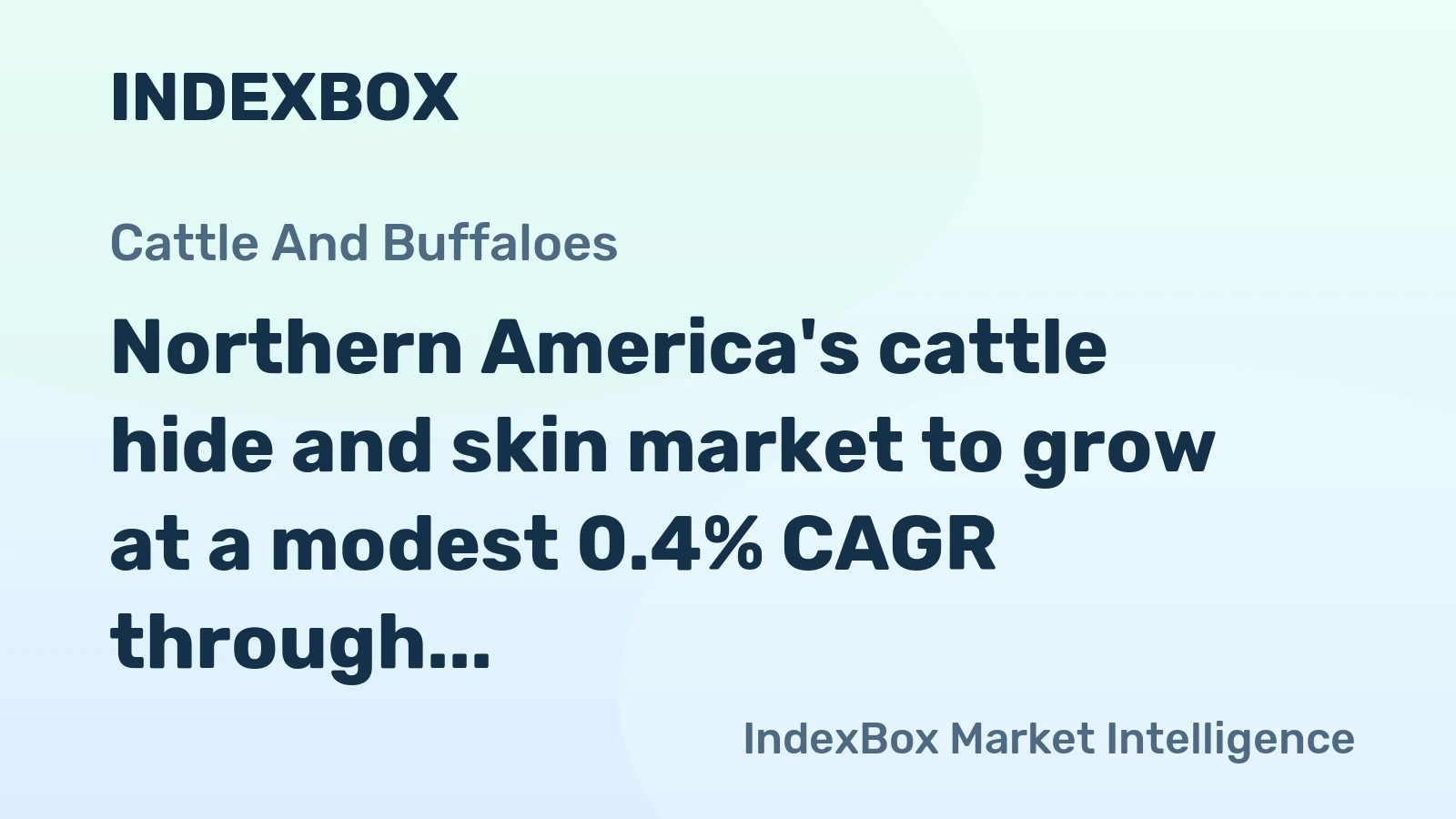Northern America's cattle hide and skin market to grow at a modest 0.4% CAGR through 2035, reaching 1.1M tons, driven by sustained demand for raw materials.