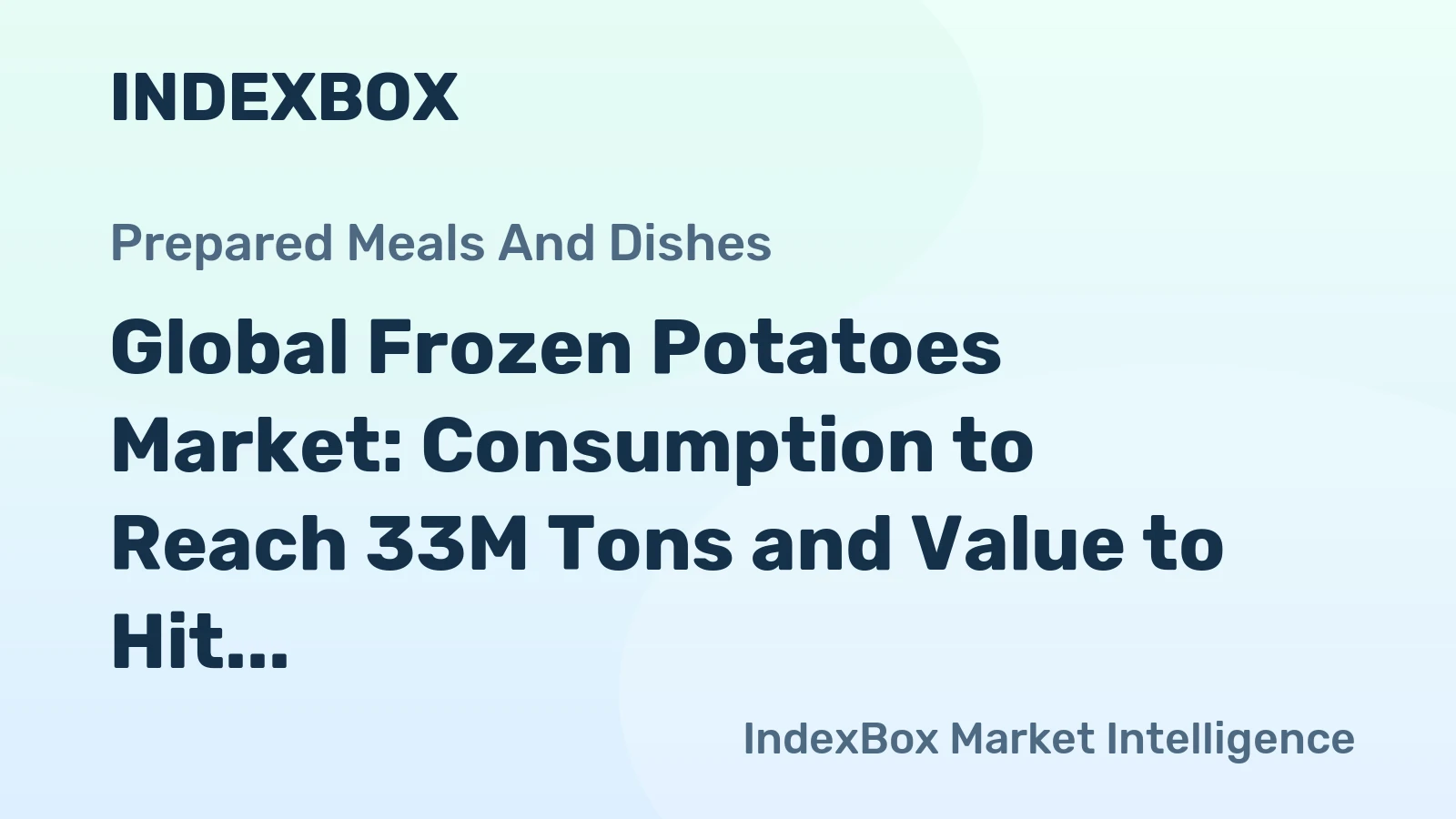 Global Frozen Potatoes Market: Consumption to Reach 33M Tons and Value to Hit $43.1B by 2035