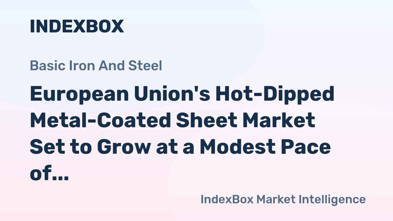 European Union's Hot-Dipped Metal-Coated Sheet Market Set to Grow at a Modest Pace of +0.3% CAGR, Reaching 23M Tons by 2035