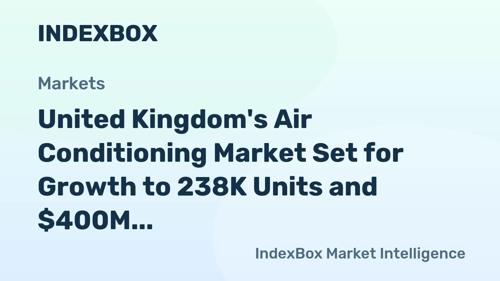 United Kingdom's Air Conditioning Market Set for Growth to 238K Units and $400M Value