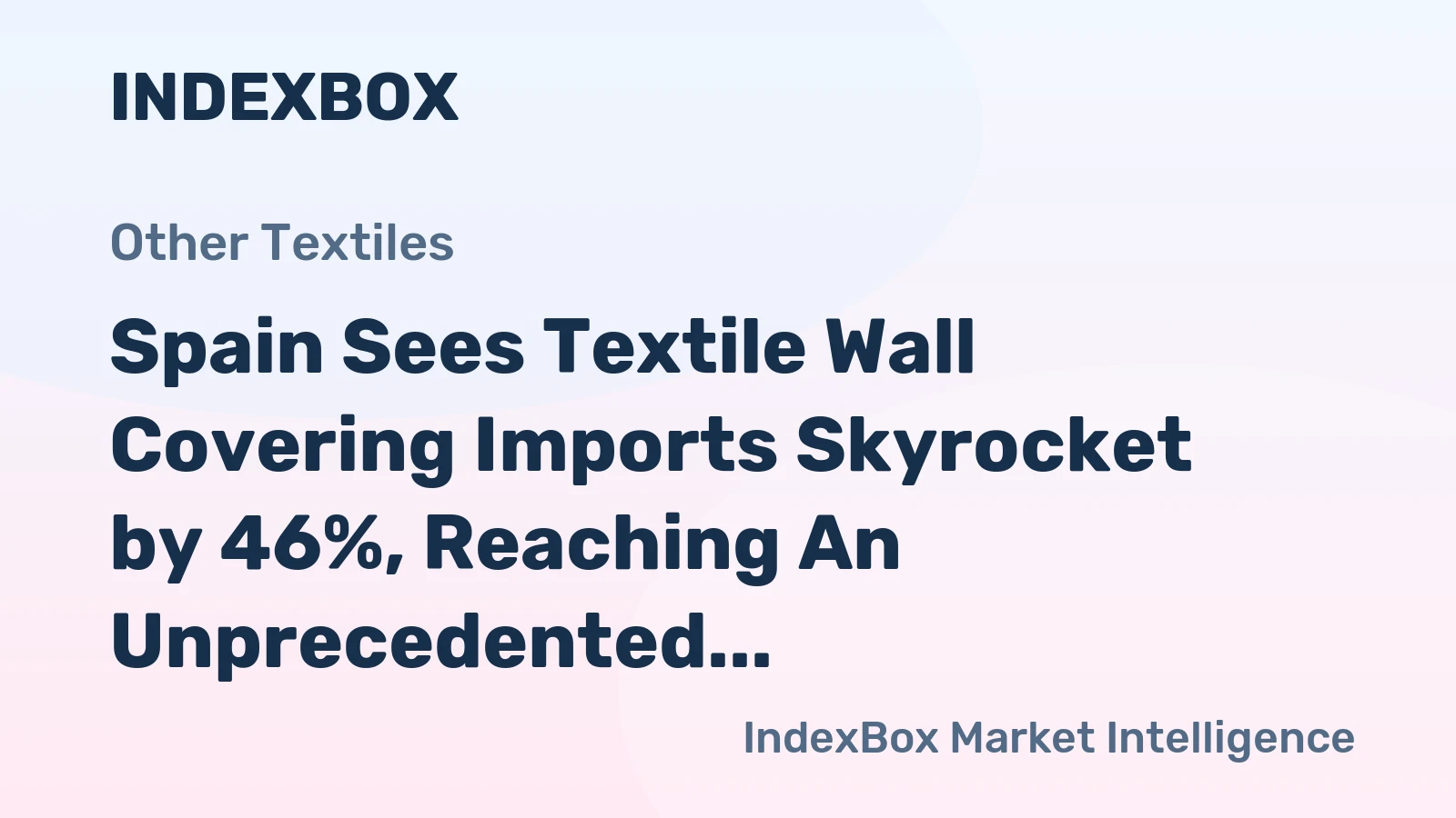 Spain Sees Textile Wall Covering Imports Skyrocket by 46%, Reaching An Unprecedented $5.1 Million in 2024