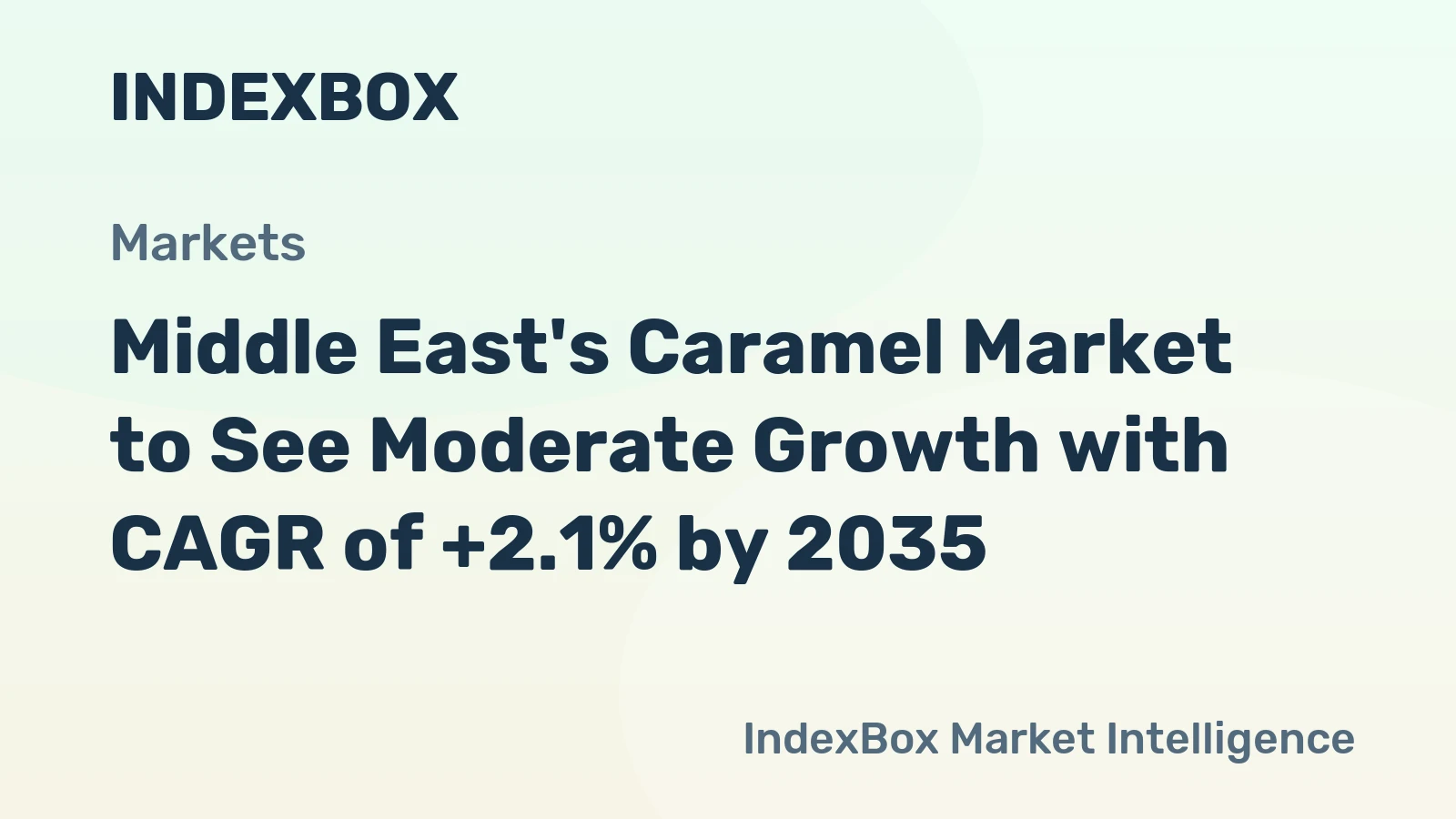 Middle East's Caramel Market to See Moderate Growth with CAGR of +2.1% by 2035