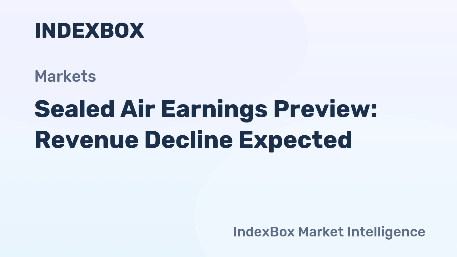 Sealed Air Earnings Preview: Revenue Decline Expected