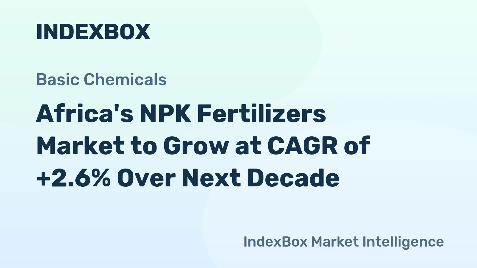 Africa's NPK Fertilizers Market to Grow at CAGR of +2.6% Over Next Decade