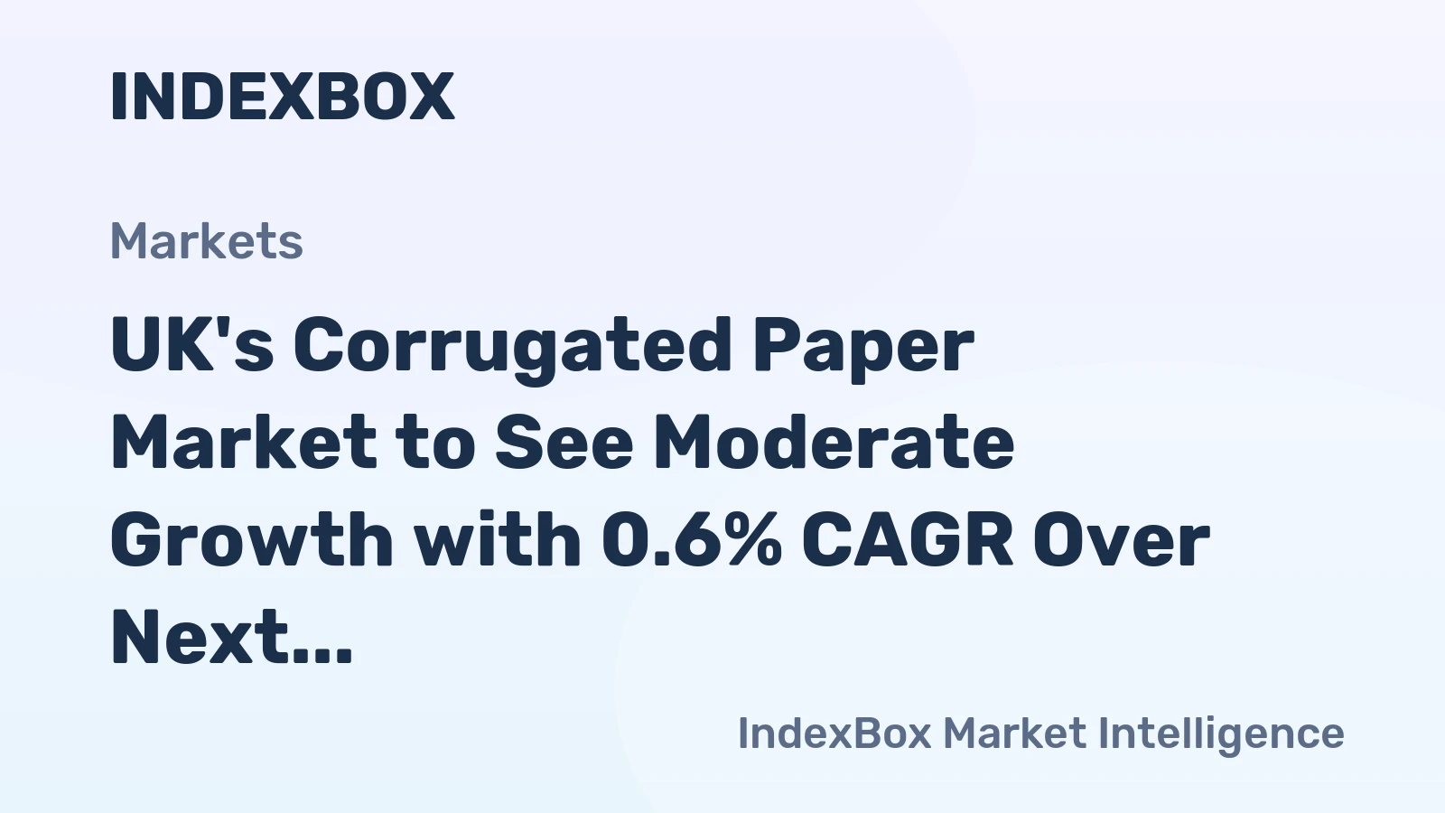 UK's Corrugated Paper Market to See Moderate Growth with 0.6% CAGR Over Next Decade