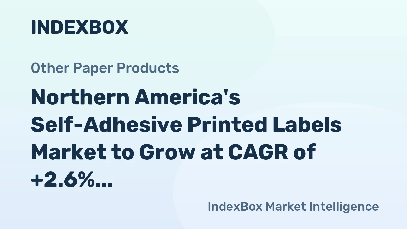Northern America's Self-Adhesive Printed Labels Market to Grow at CAGR of +2.6% Reaching $13.7B by 2035