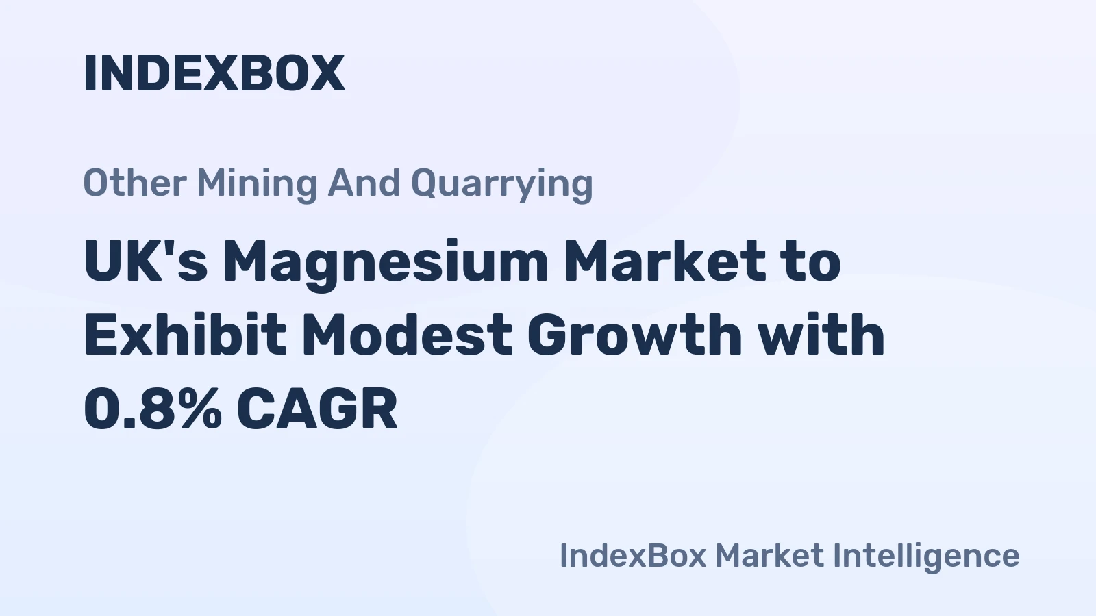 UK's Magnesium Market to Exhibit Modest Growth with 0.8% CAGR