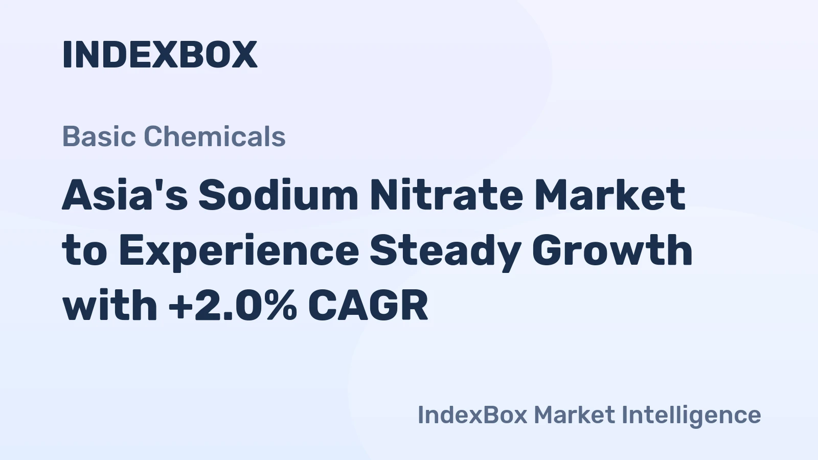 Asia's Sodium Nitrate Market to Experience Steady Growth with +2.0% CAGR