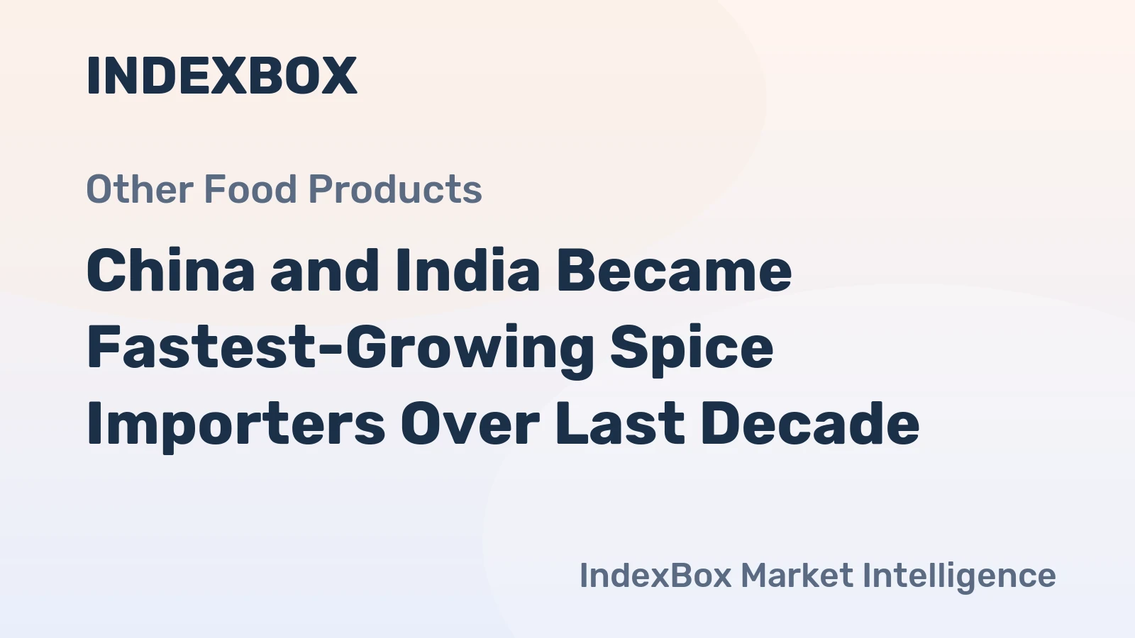 China and India Became Fastest-Growing Spice Importers Over Last Decade