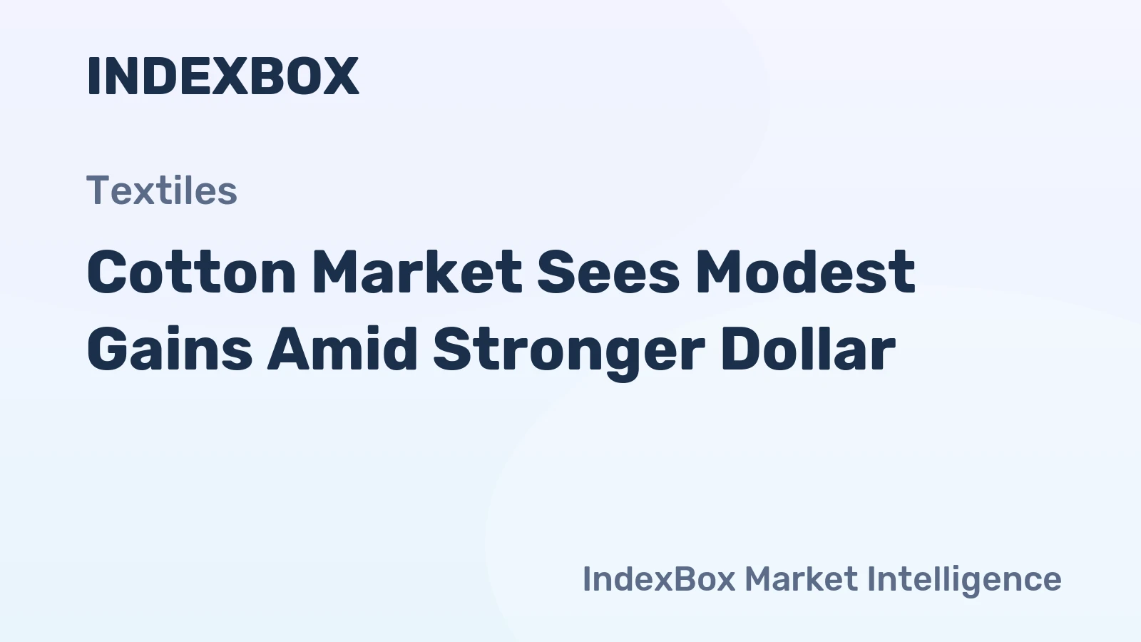 Cotton Market Sees Modest Gains Amid Stronger Dollar