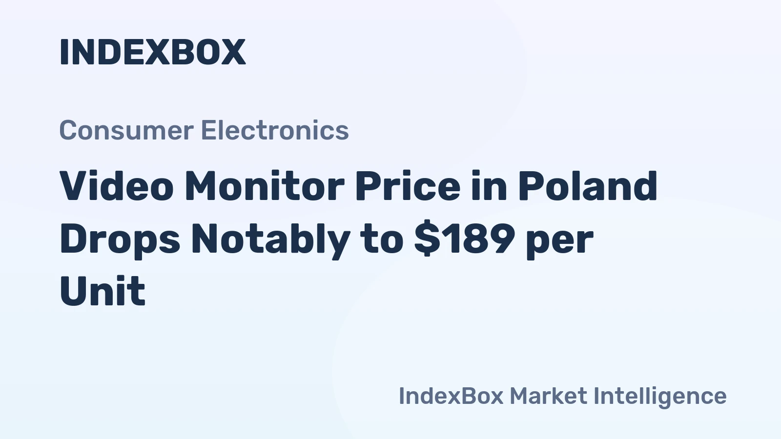 Video Monitor Price in Poland Drops Notably to $189 per Unit