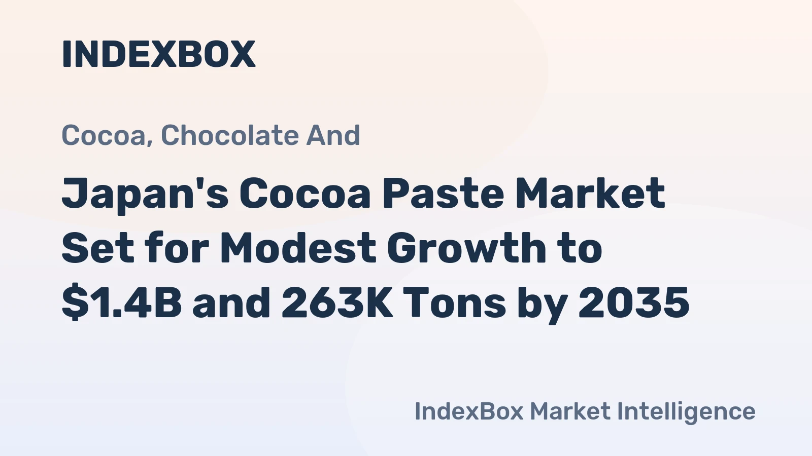 Japan's Cocoa Paste Market Set for Modest Growth to $1.4B and 263K Tons by 2035