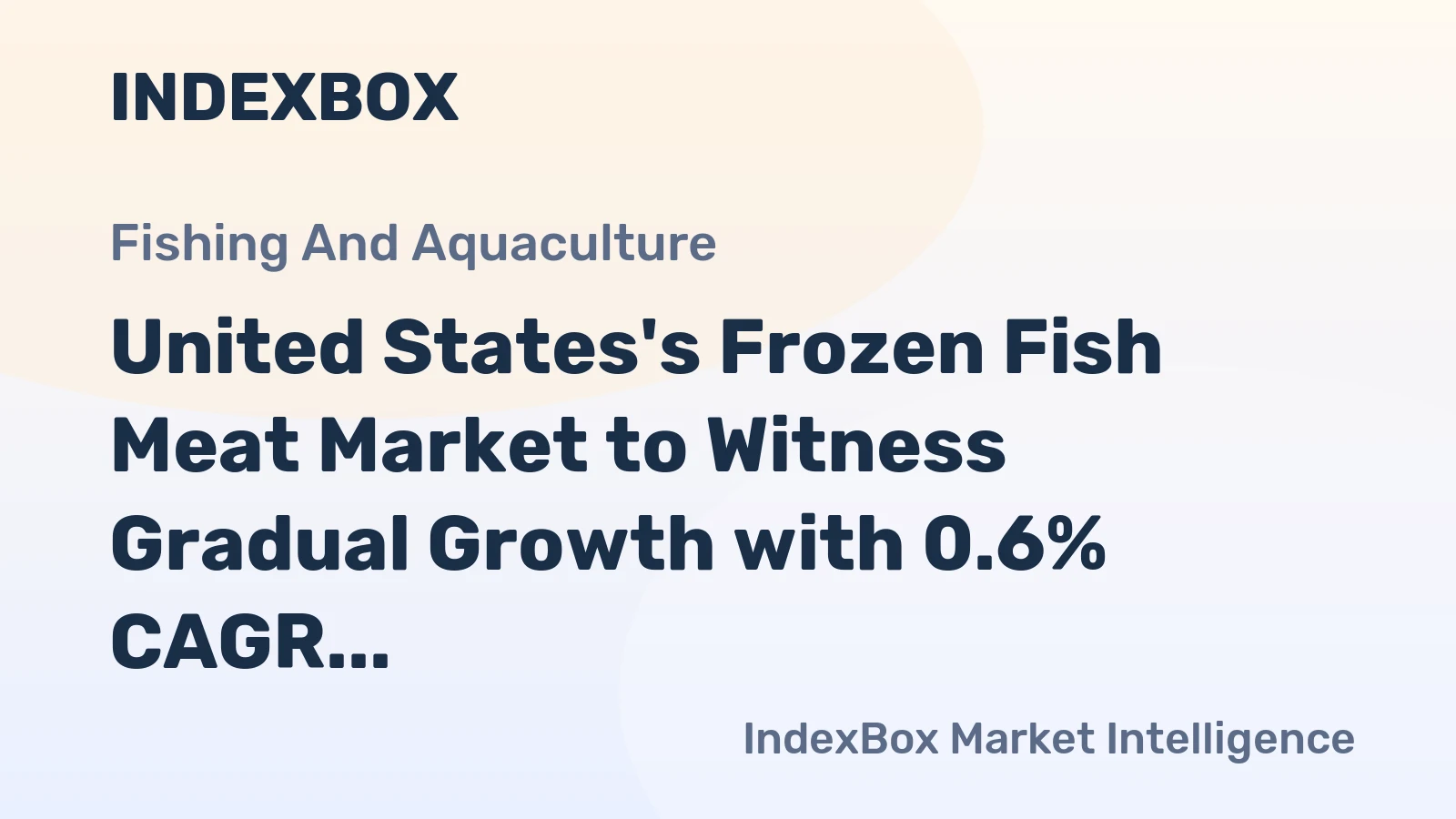 United States's Frozen Fish Meat Market to Witness Gradual Growth with 0.6% CAGR from 2024 to 2035