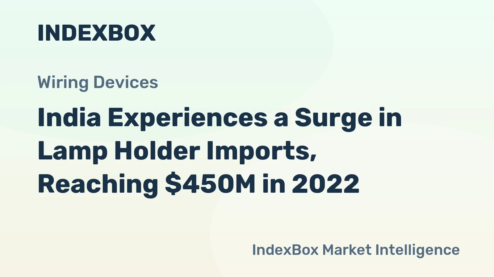 India Experiences a Surge in Lamp Holder Imports, Reaching $450M in 2022