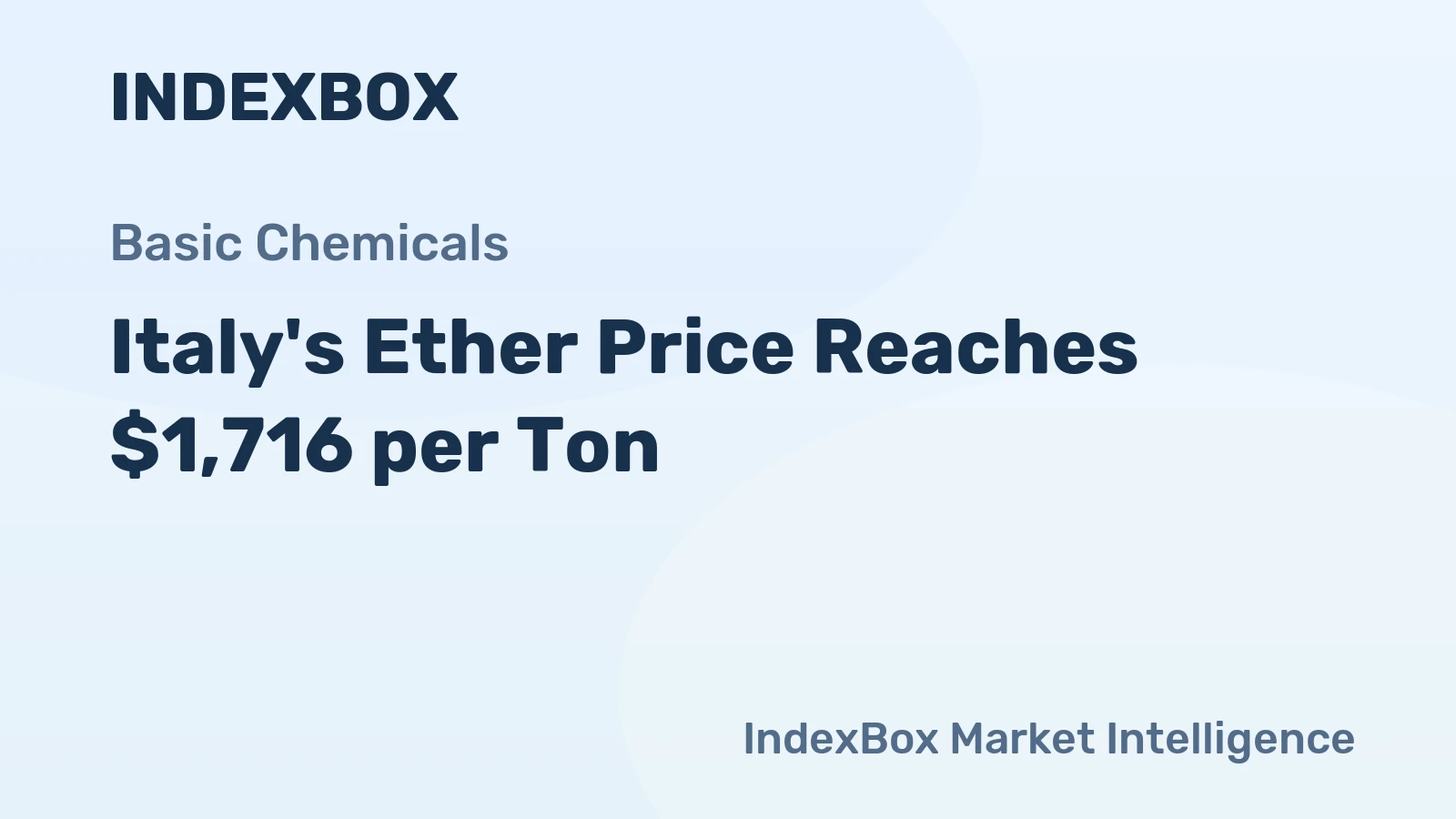 Italy's Ether Price Reaches $1,716 per Ton