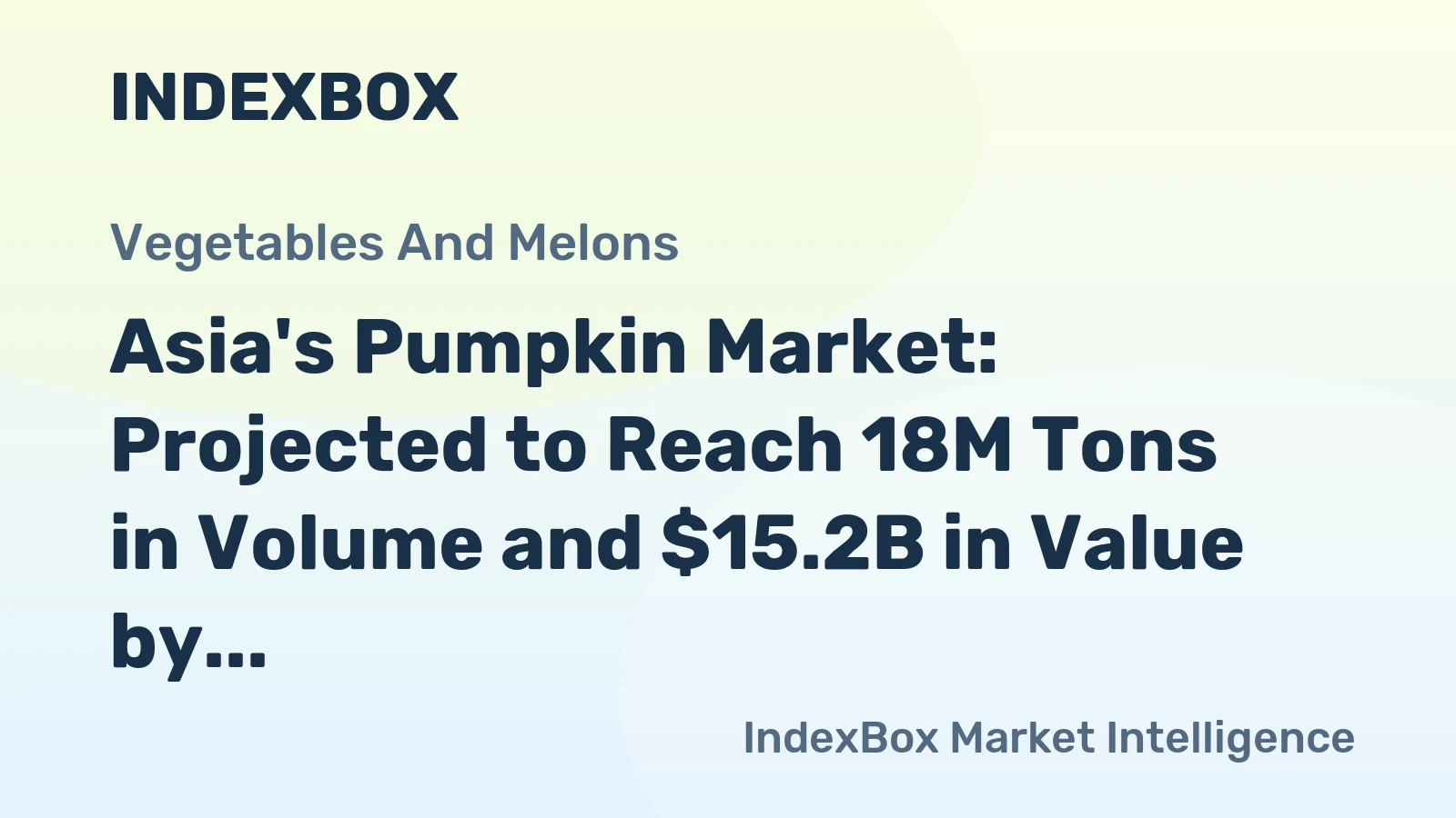 Asia's Pumpkin Market: Projected to Reach 18M Tons in Volume and $15.2B in Value by 2035