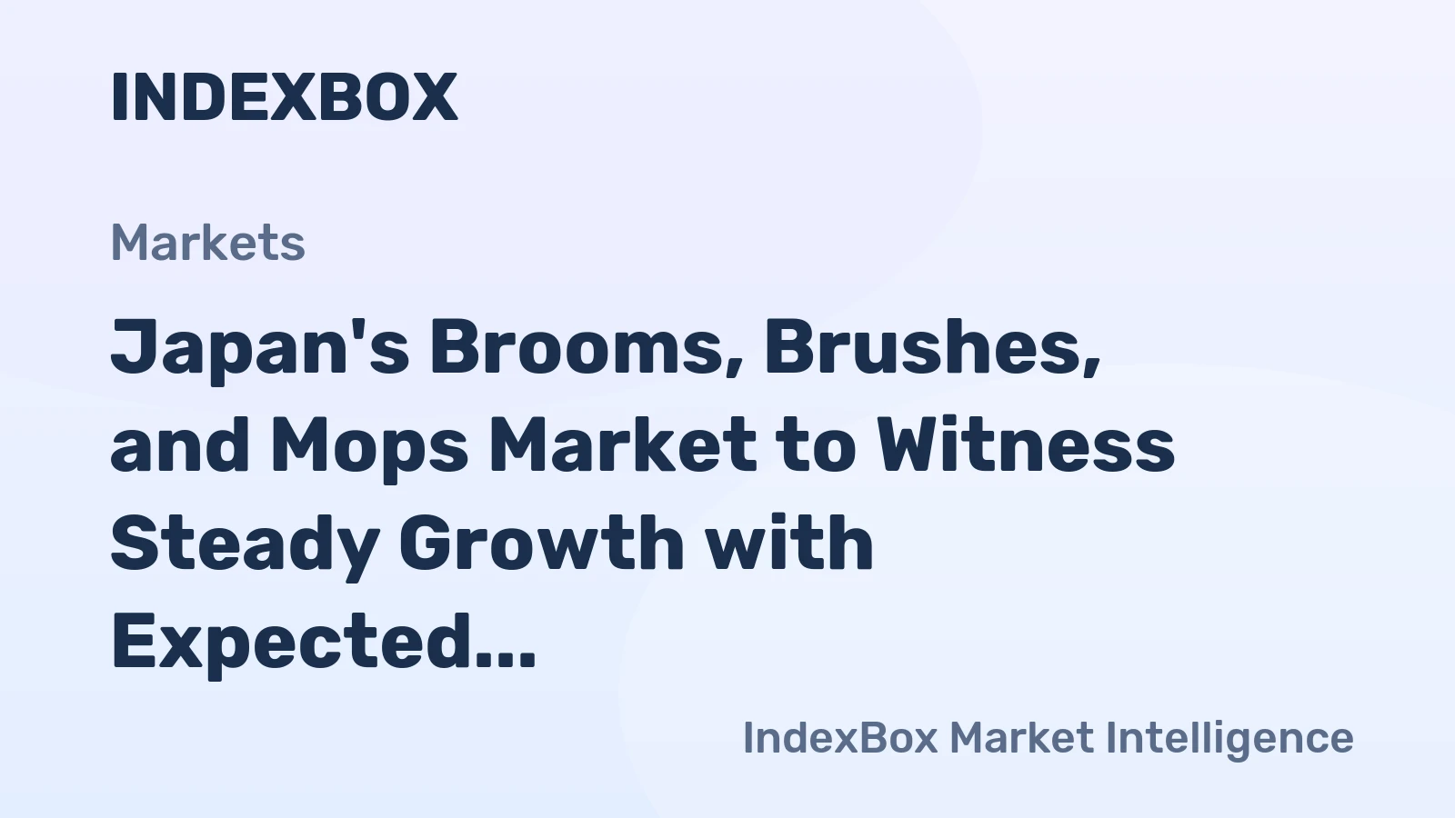 Japan's Brooms, Brushes, and Mops Market to Witness Steady Growth with Expected CAGR of +6.7% from 2024 to 2035