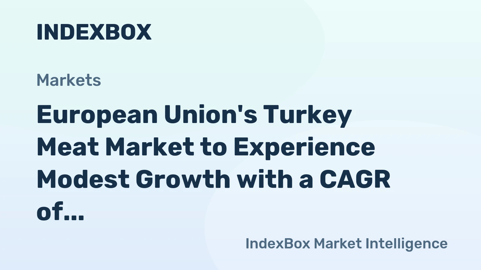 European Union's Turkey Meat Market to Experience Modest Growth with a CAGR of +0.9% from 2024 to 2035