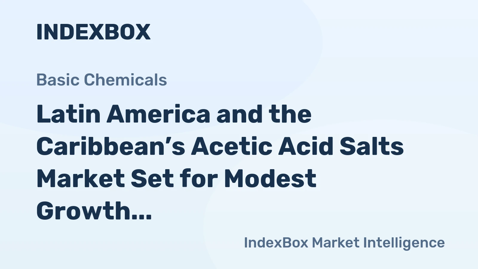 Latin America and the Caribbean’s Acetic Acid Salts Market Set for Modest Growth with +0.8% Volume CAGR Through 2035