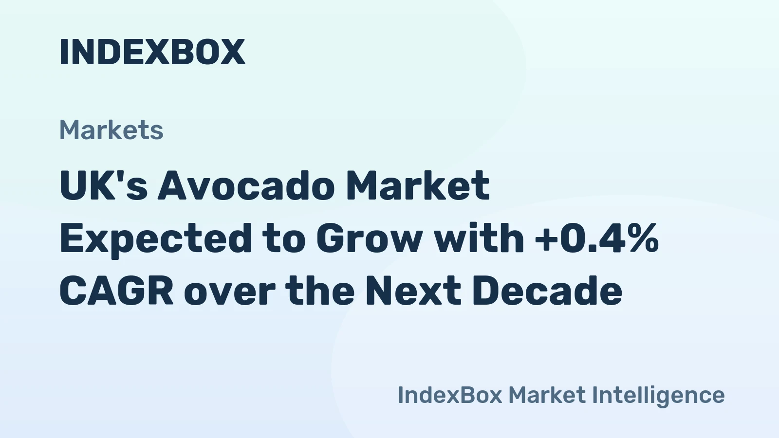 UK's Avocado Market Expected to Grow with +0.4% CAGR over the Next Decade