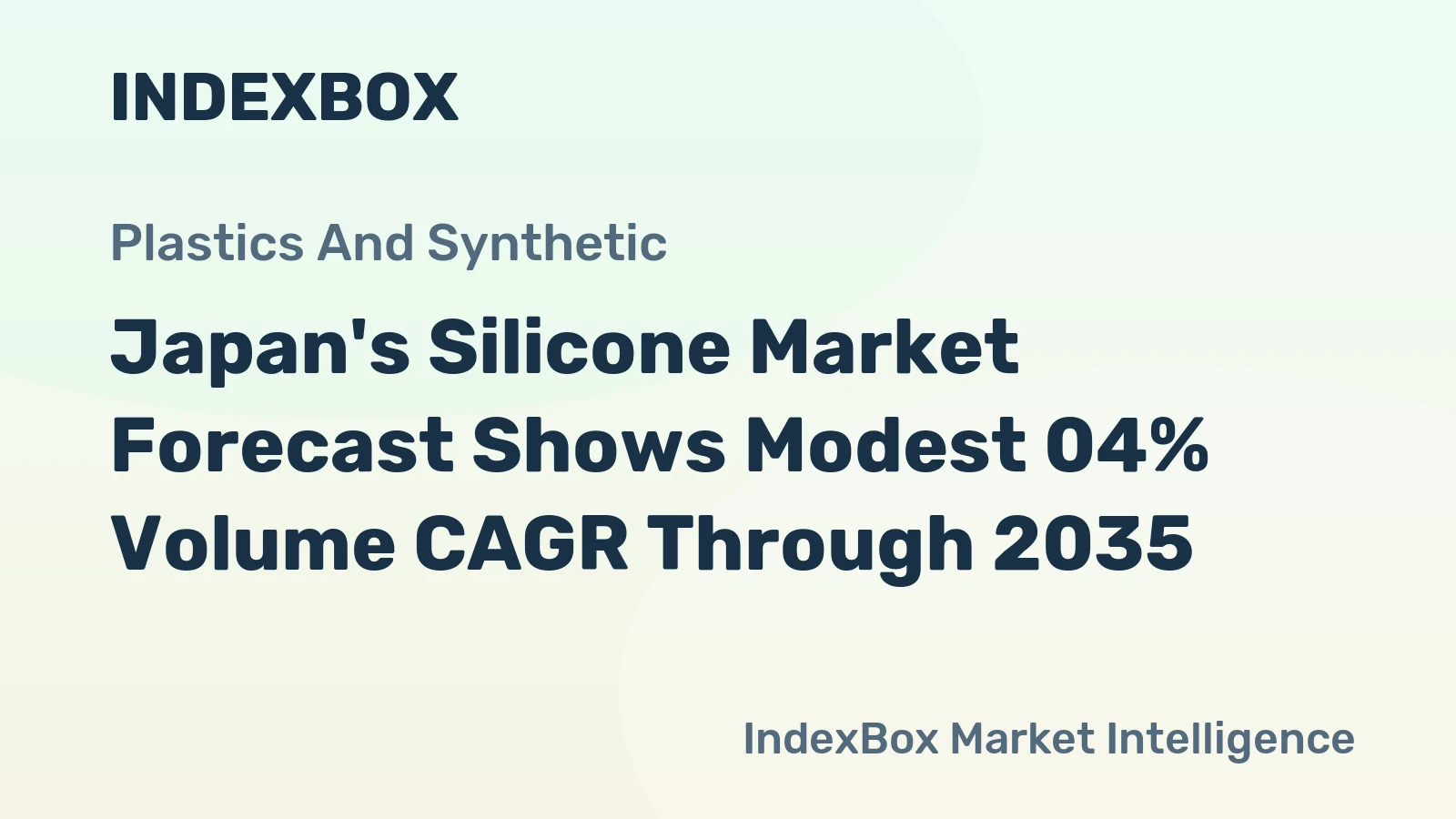 Japan's Silicone Market Forecast Shows Modest 04% Volume CAGR Through 2035
