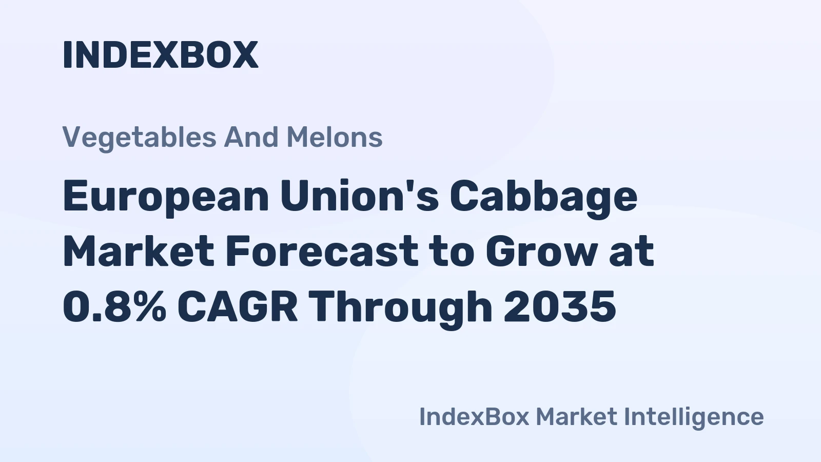 European Union's Cabbage Market Forecast to Grow at 0.8% CAGR Through 2035