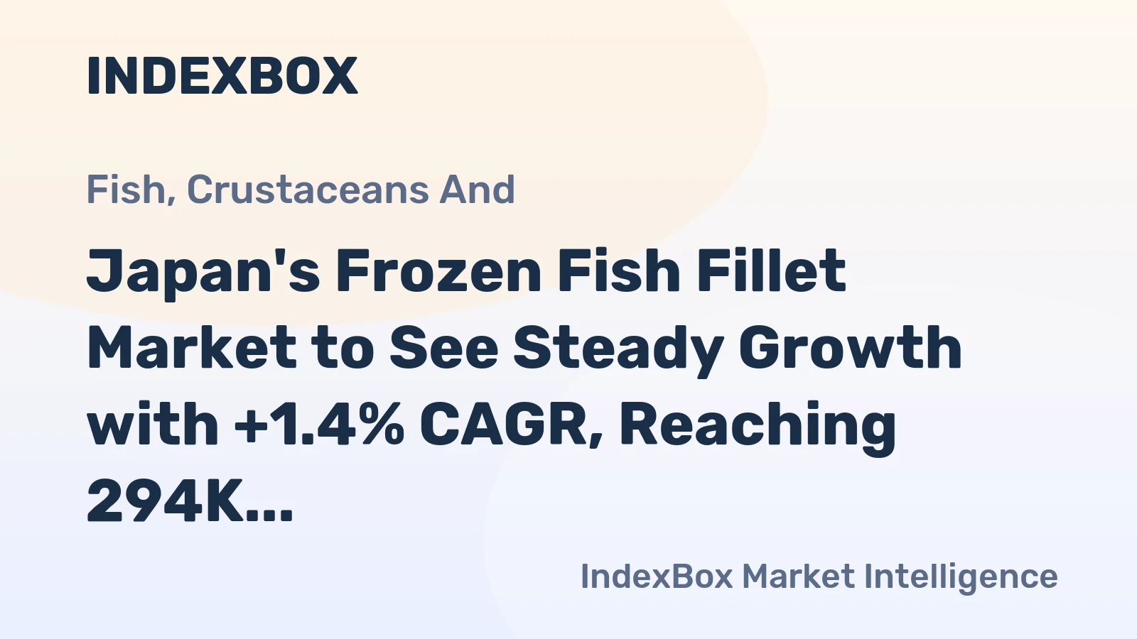 Japan's Frozen Fish Fillet Market to See Steady Growth with +1.4% CAGR, Reaching 294K Tons by 2035