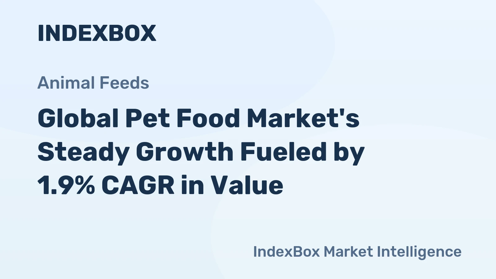Global Pet Food Market's Steady Growth Fueled by 1.9% CAGR in Value