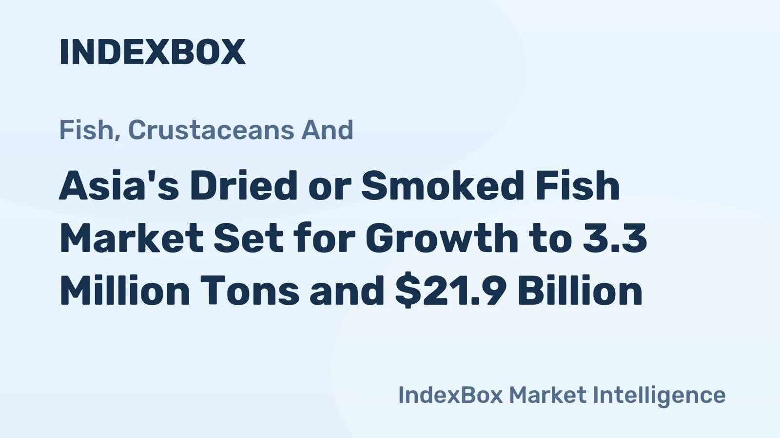 Asia's Dried or Smoked Fish Market Set for Growth to 3.3 Million Tons and $21.9 Billion