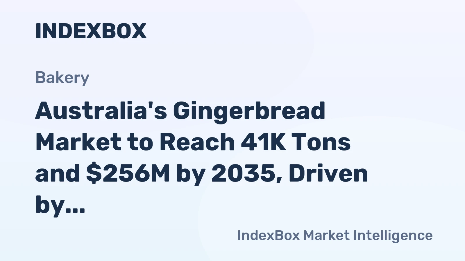 Australia's Gingerbread Market to Reach 41K Tons and $256M by 2035, Driven by Increasing Demand