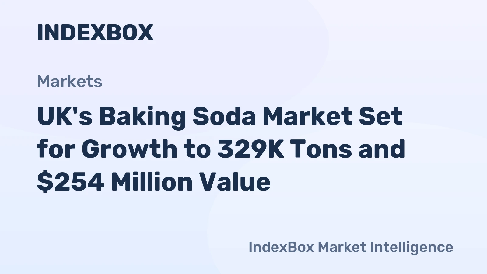 UK's Baking Soda Market Set for Growth to 329K Tons and $254 Million Value