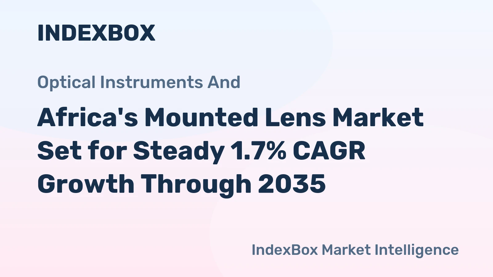Africa's Mounted Lens Market Set for Steady 1.7% CAGR Growth Through 2035