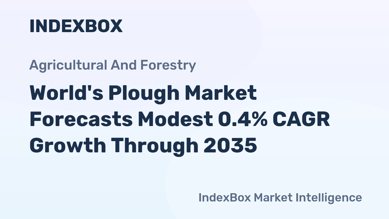 World's Plough Market Forecasts Modest 0.4% CAGR Growth Through 2035