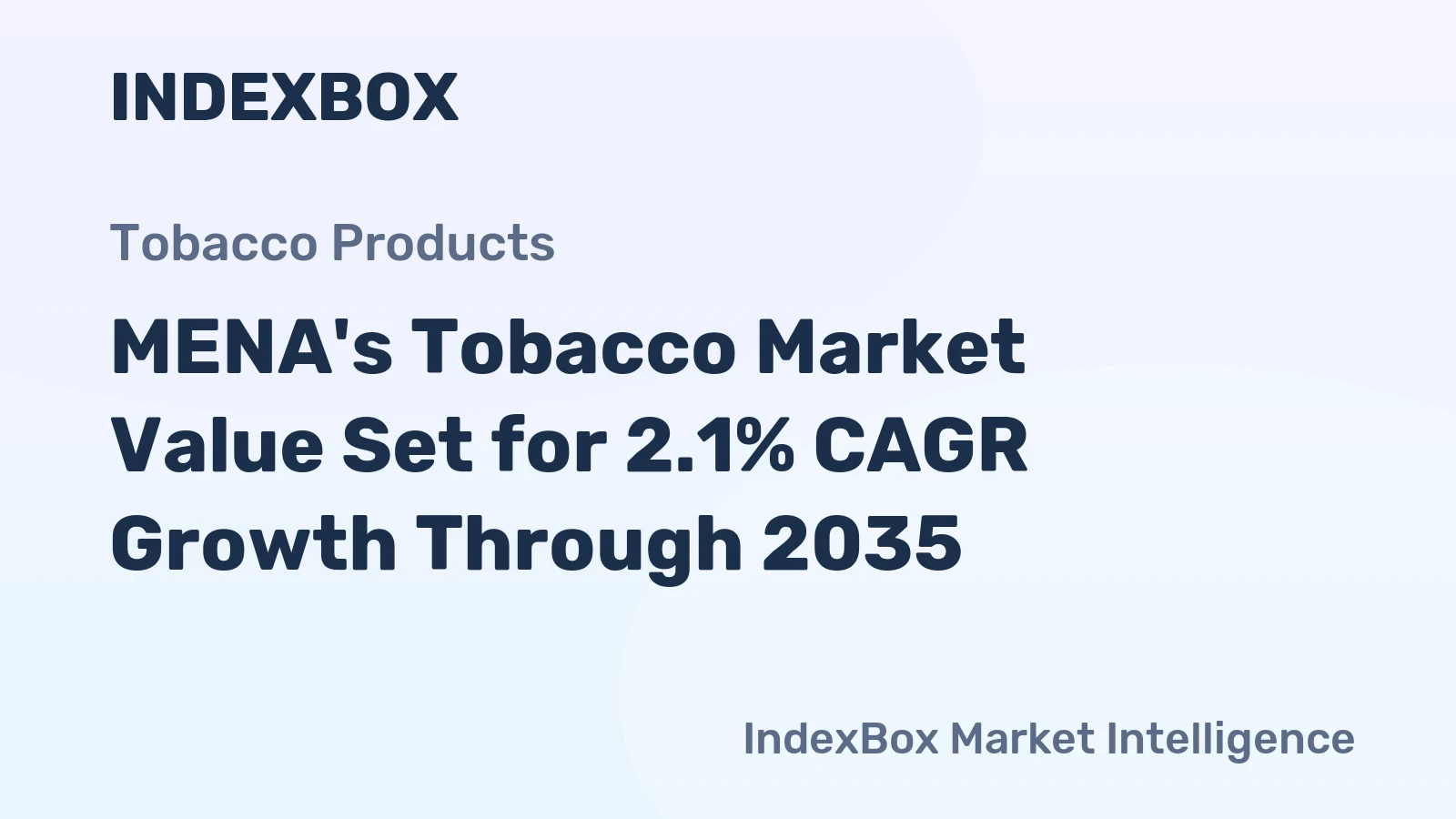 MENA's Tobacco Market Value Set for 2.1% CAGR Growth Through 2035