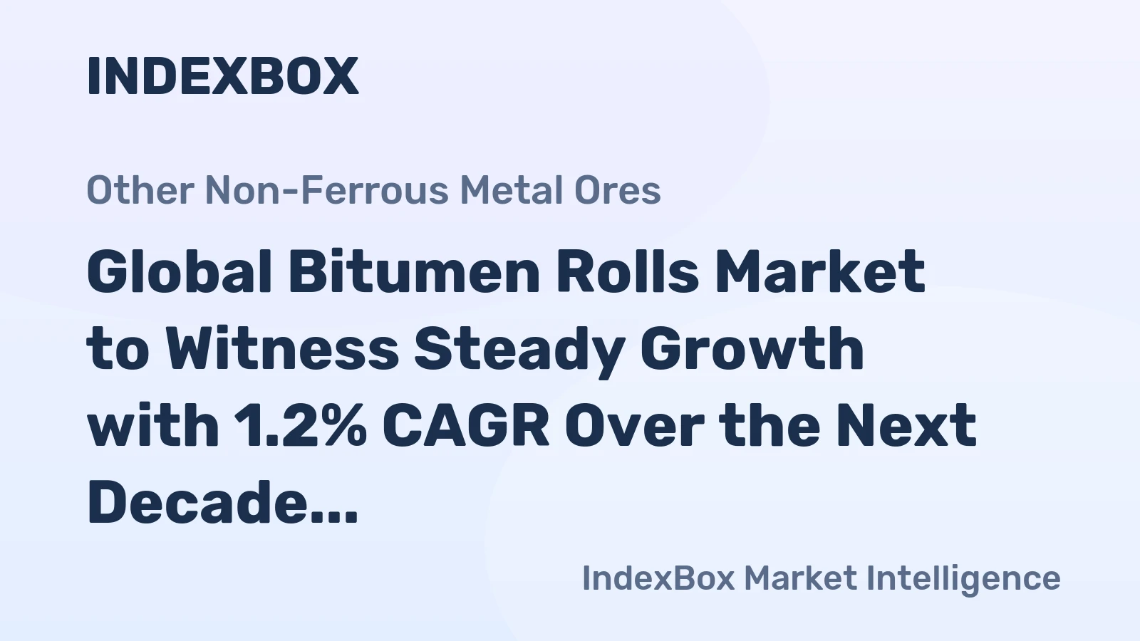Global Bitumen Rolls Market to Witness Steady Growth with 1.2% CAGR Over the Next Decade