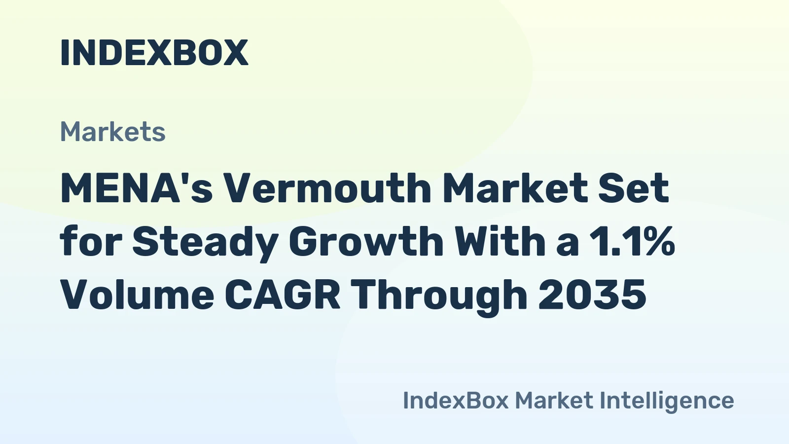 MENA's Vermouth Market Set for Steady Growth With a 1.1% Volume CAGR Through 2035