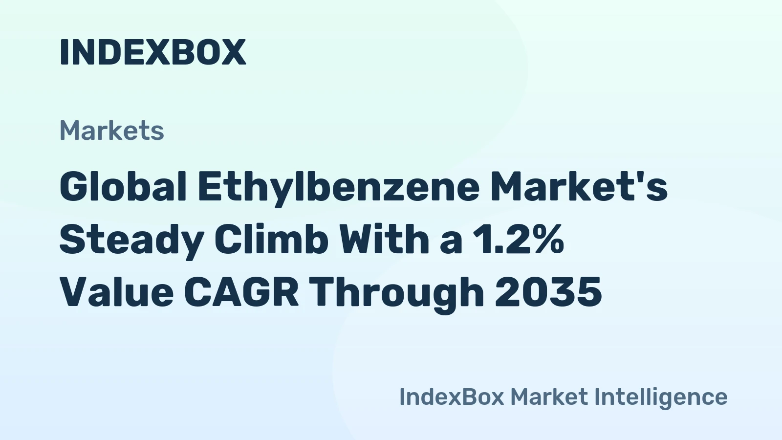Global Ethylbenzene Market's Steady Climb With a 1.2% Value CAGR Through 2035