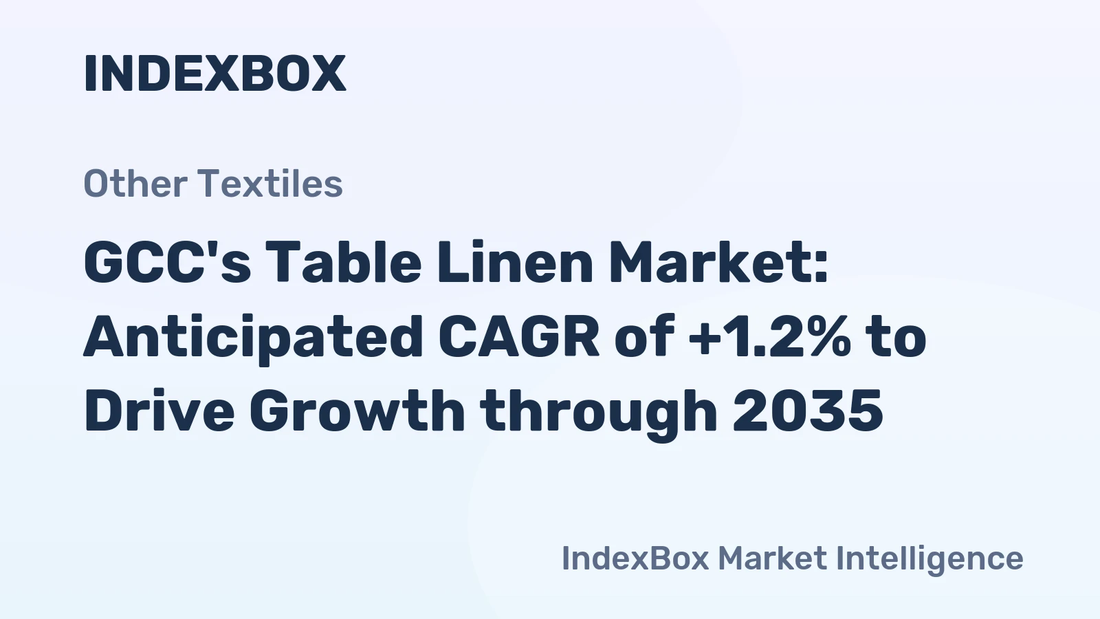 GCC's Table Linen Market: Anticipated CAGR of +1.2% to Drive Growth through 2035