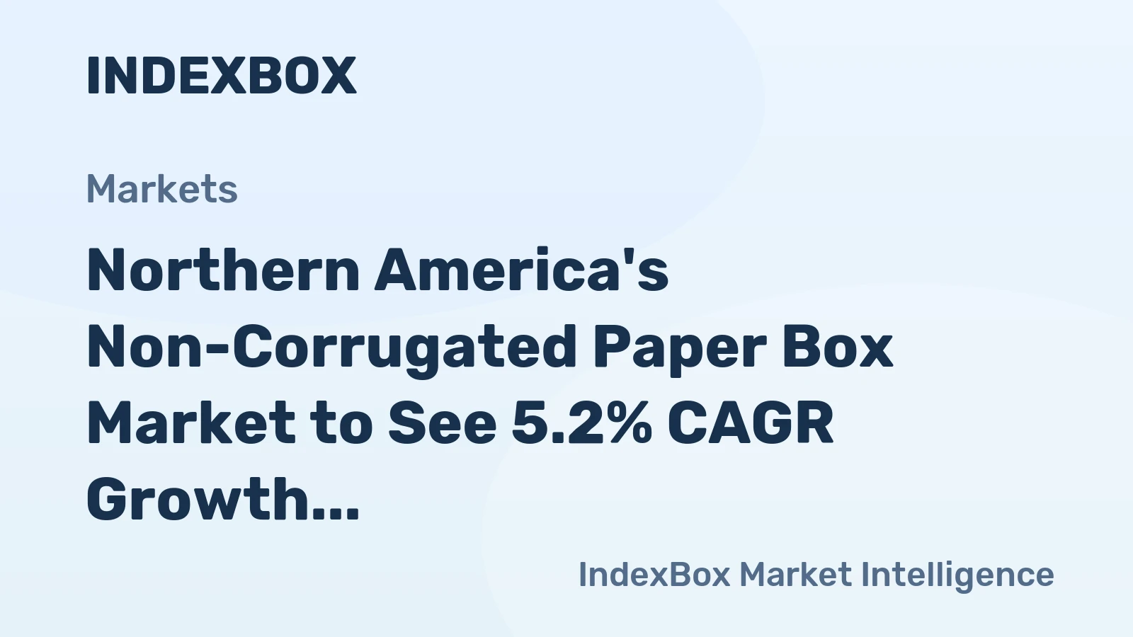 Northern America's Non-Corrugated Paper Box Market to See 5.2% CAGR Growth Through 2035