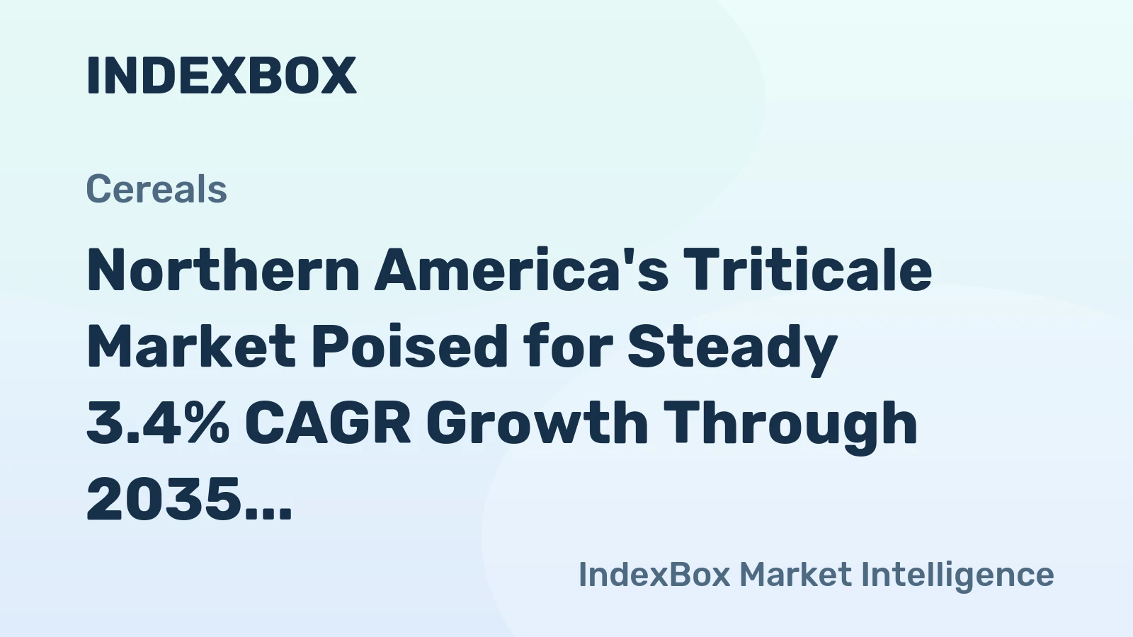 Northern America's Triticale Market Poised for Steady 3.4% CAGR Growth Through 2035