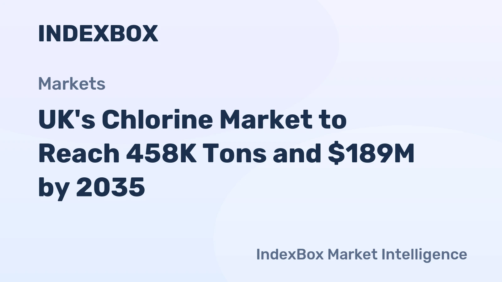 UK's Chlorine Market to Reach 458K Tons and $189M by 2035