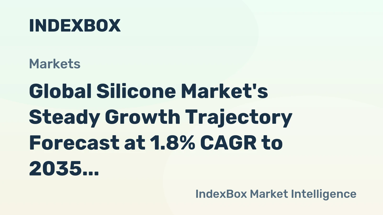 Global Silicone Market's Steady Growth Trajectory Forecast at 1.8% CAGR to 2035